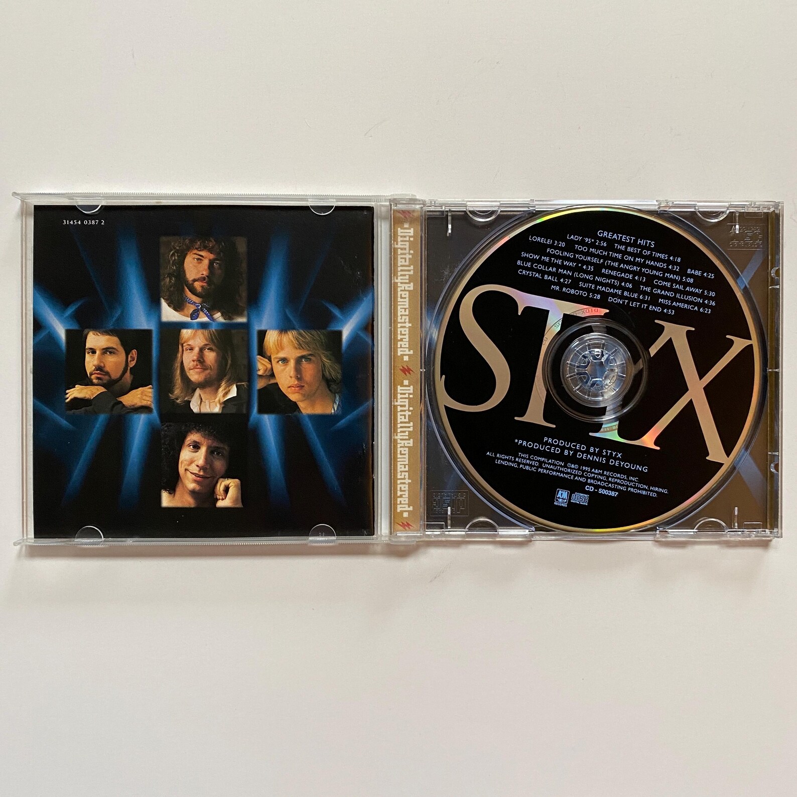 Styx Greatest Hits CD Music Album 1990s Re-release 70s Classic Rock - Etsy