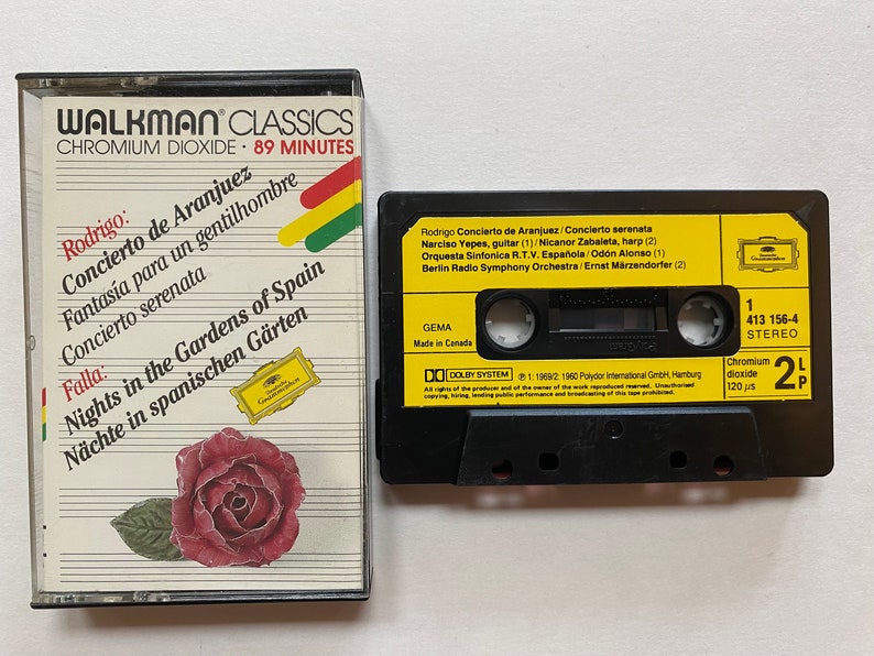 Walkman Classics Cassette Tapes With Ravel Debussy Beethoven Rodrigo ...