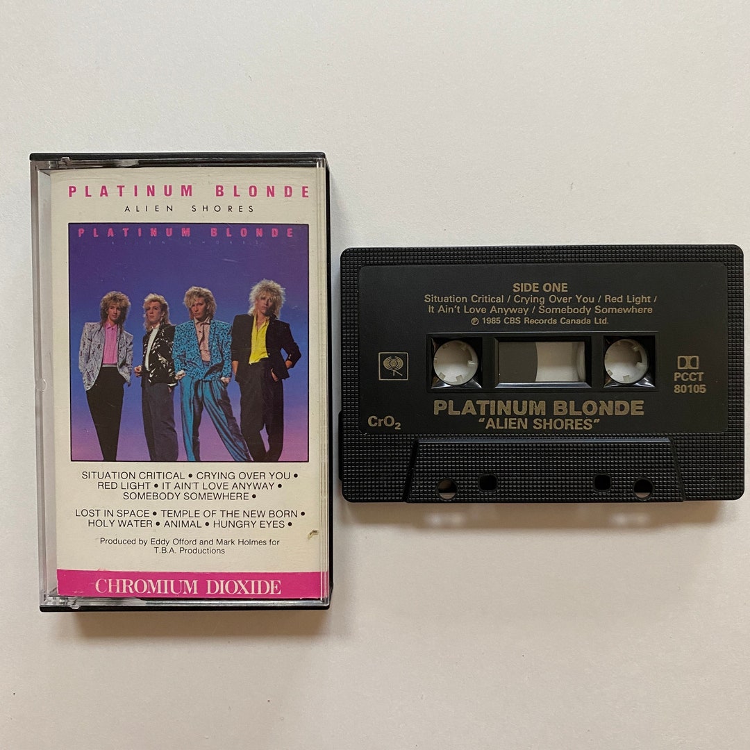 Platinum Blonde Alien Shores Cassette Tape 1985 Classic New Wave Rock ...