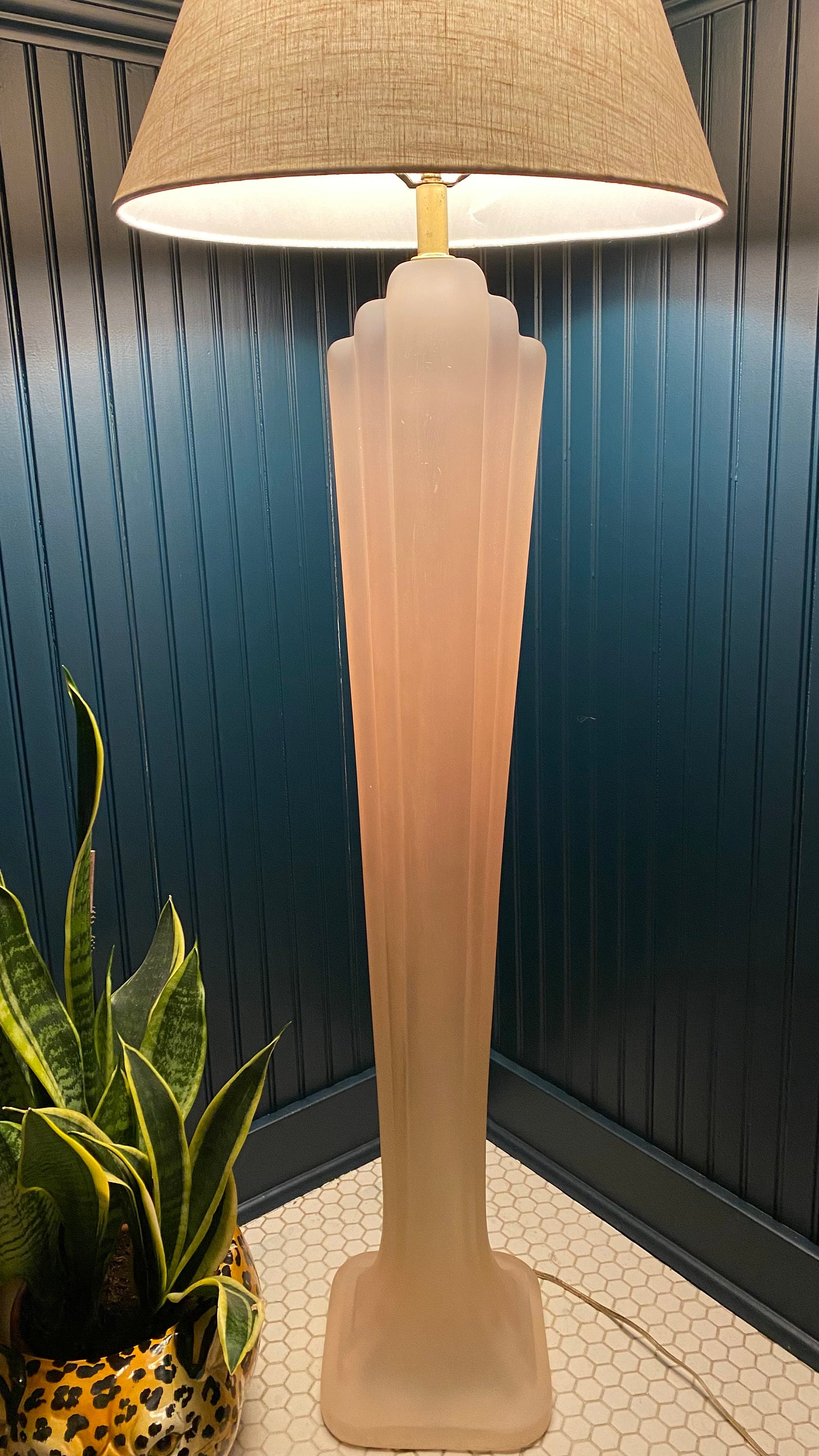 Pink Art Deco Paolo Gucci Floor Lamp - Etsy