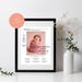 Birth Stats Print | Birth Poster | Birth Stats Poster | Newborn Poster ...