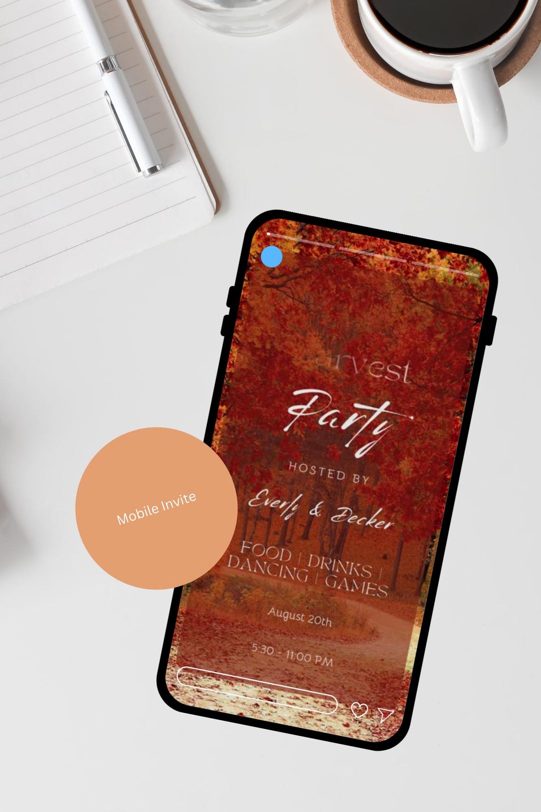Fall Party Invite | Harvest Party Invite | Autumn Party Invite ...