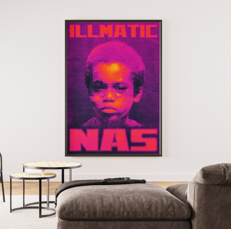 Nas Illmatic Digital Poster 14x20 10x7 Printable Hip Hop Wall Art Rap ...