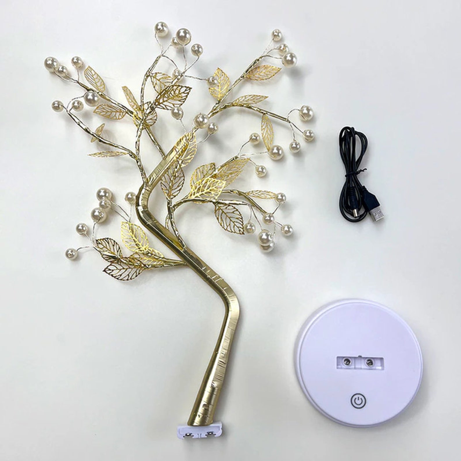 Tabletop Tree Lamp, Decorative LED Lights USB or AA Battery Powered for ...