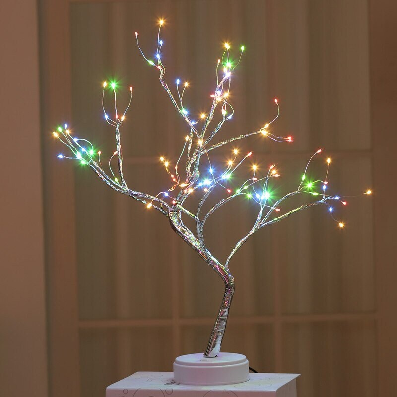 Tabletop Tree Lamp, Decorative LED Lights USB or AA Battery Powered for ...