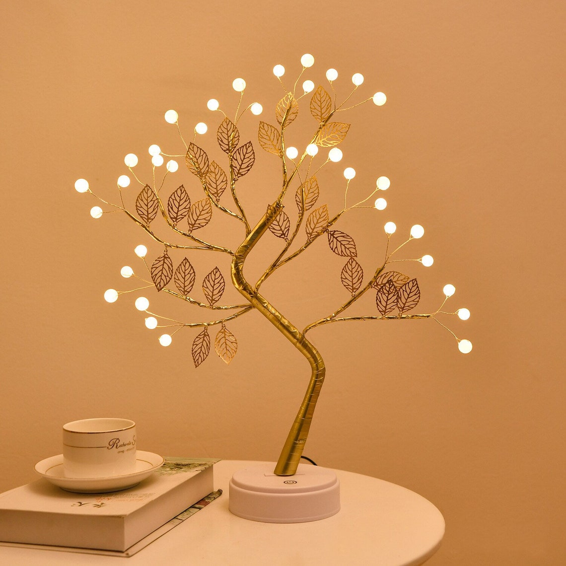 Tabletop Tree Lamp, Decorative LED Lights USB or AA Battery Powered for ...