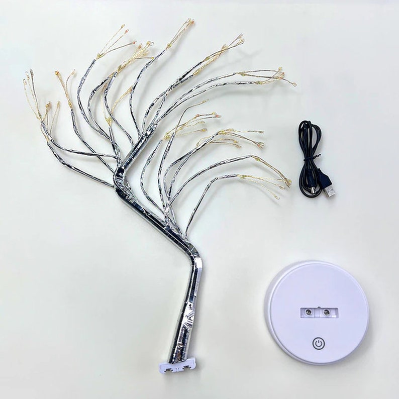 Tabletop Tree Lamp, Decorative LED Lights USB or AA Battery Powered for ...