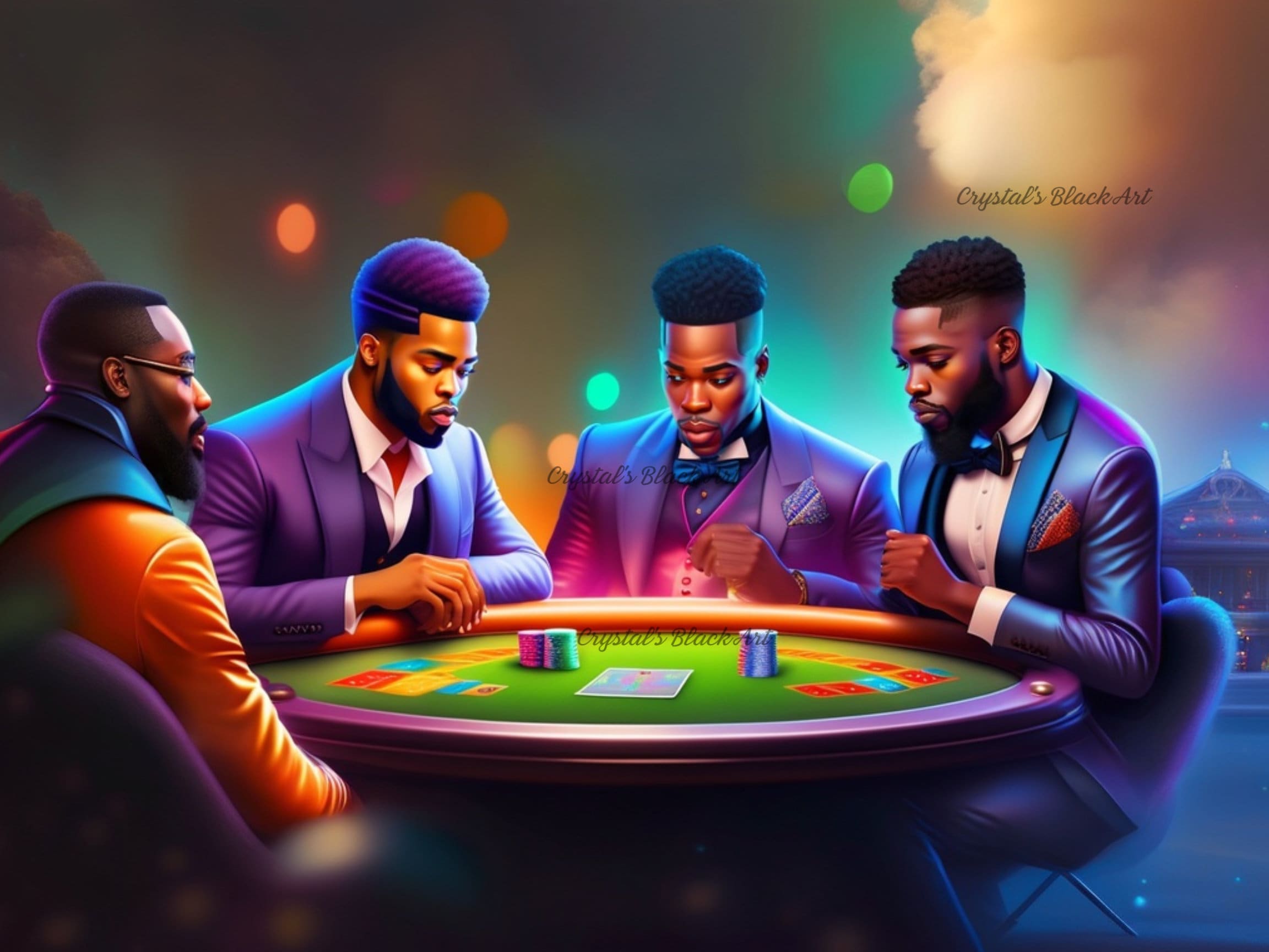 Black Poker Art