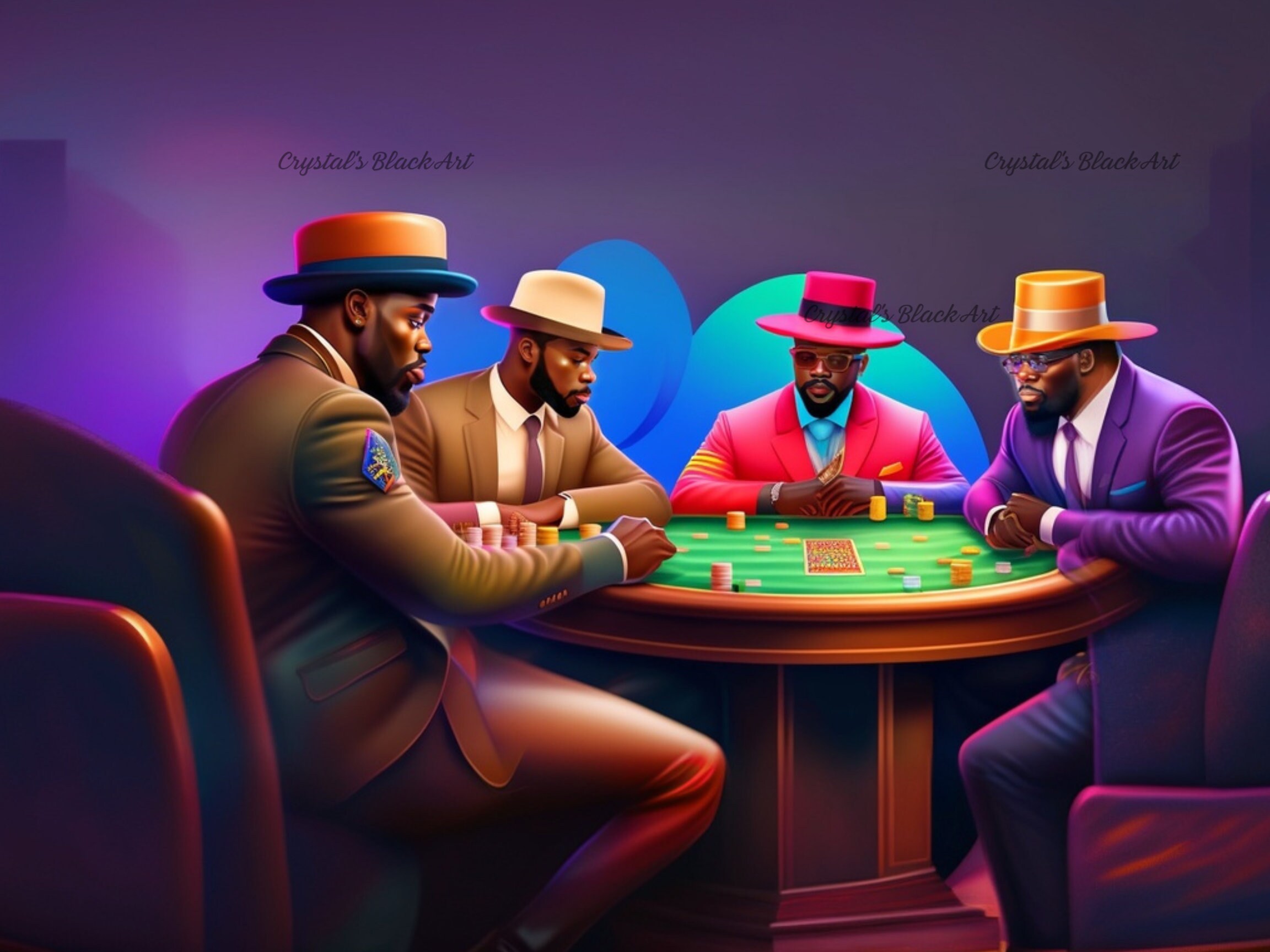 Black Poker Art
