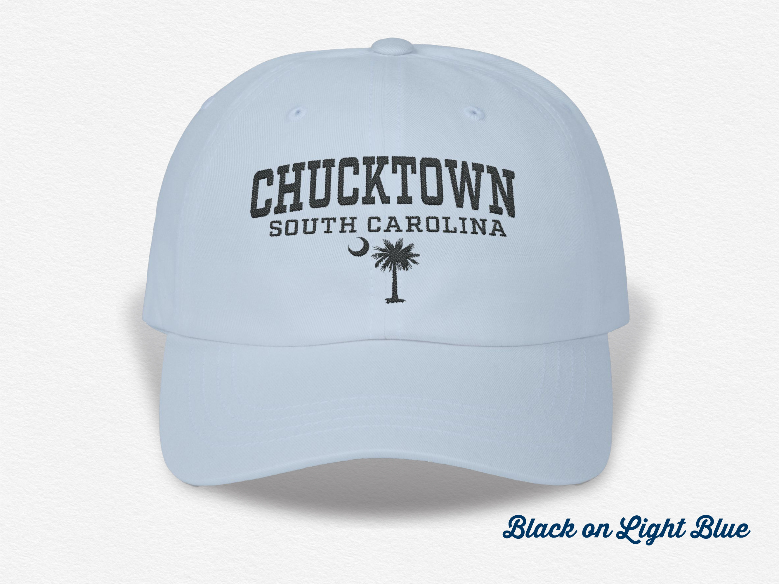 Charleston Embroidered Dad Cap, Chucktown Adjustable Unisex Baseball ...