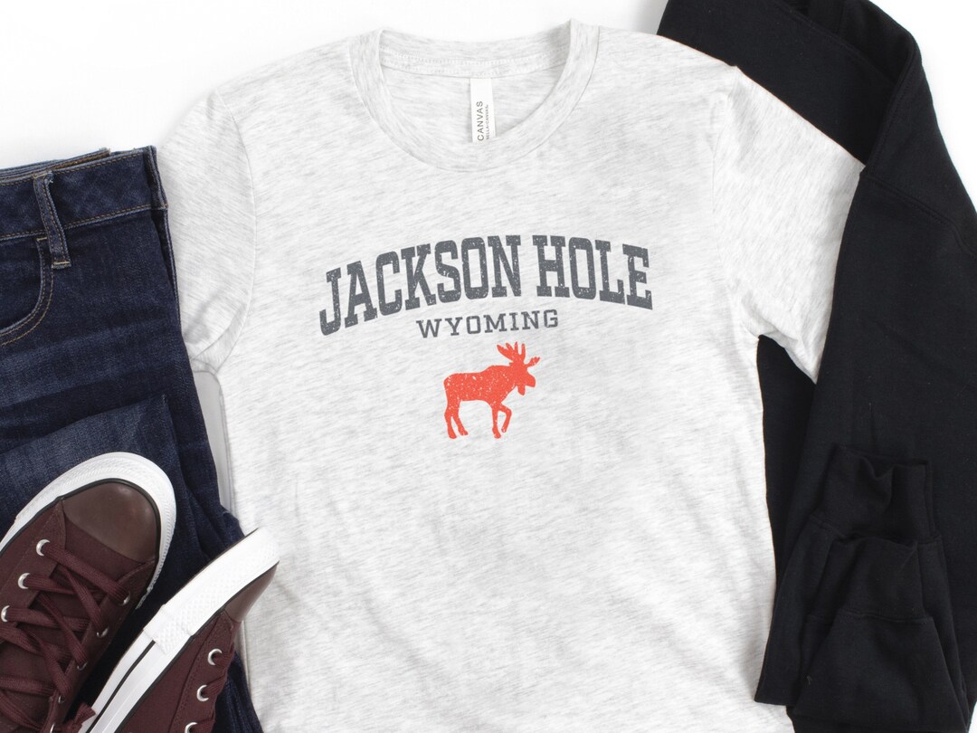 Jackson Hole Shirt, Jackson Hole WY Tee, Unisex Tshirt, Vintage Distressed Design Gift Tshirt ...