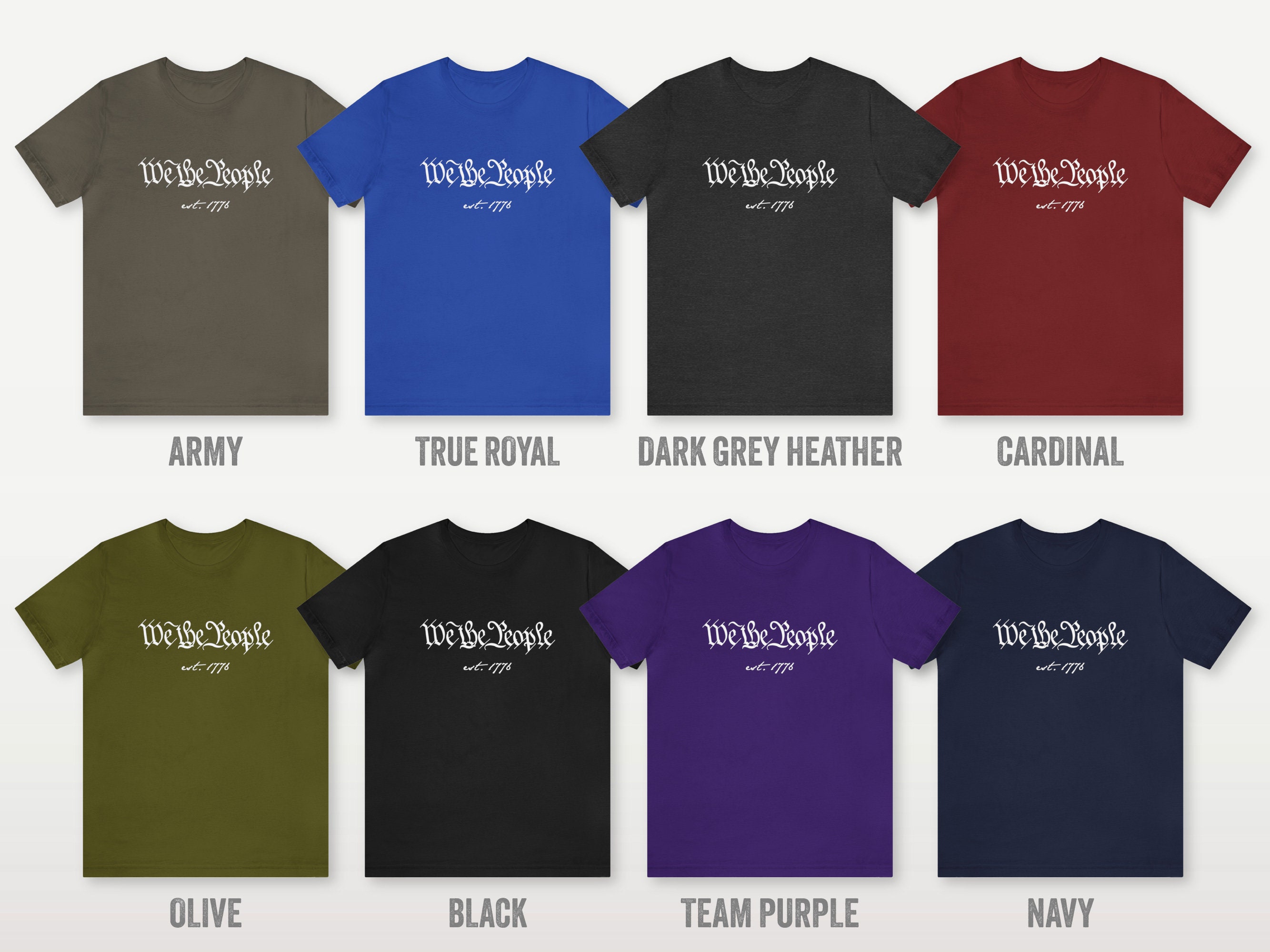 We the People Established 1776 Constitution Declaration Independence T ...