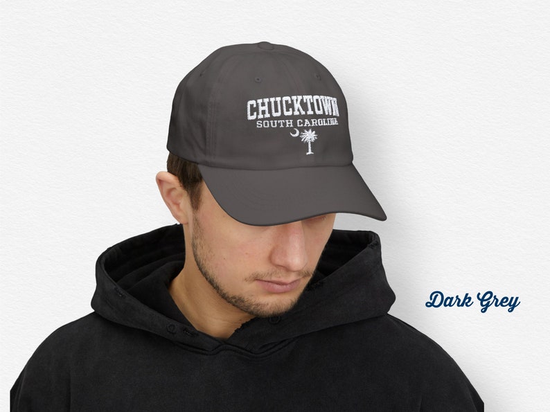 Charleston Embroidered Dad Cap, Chucktown Adjustable Unisex Baseball ...