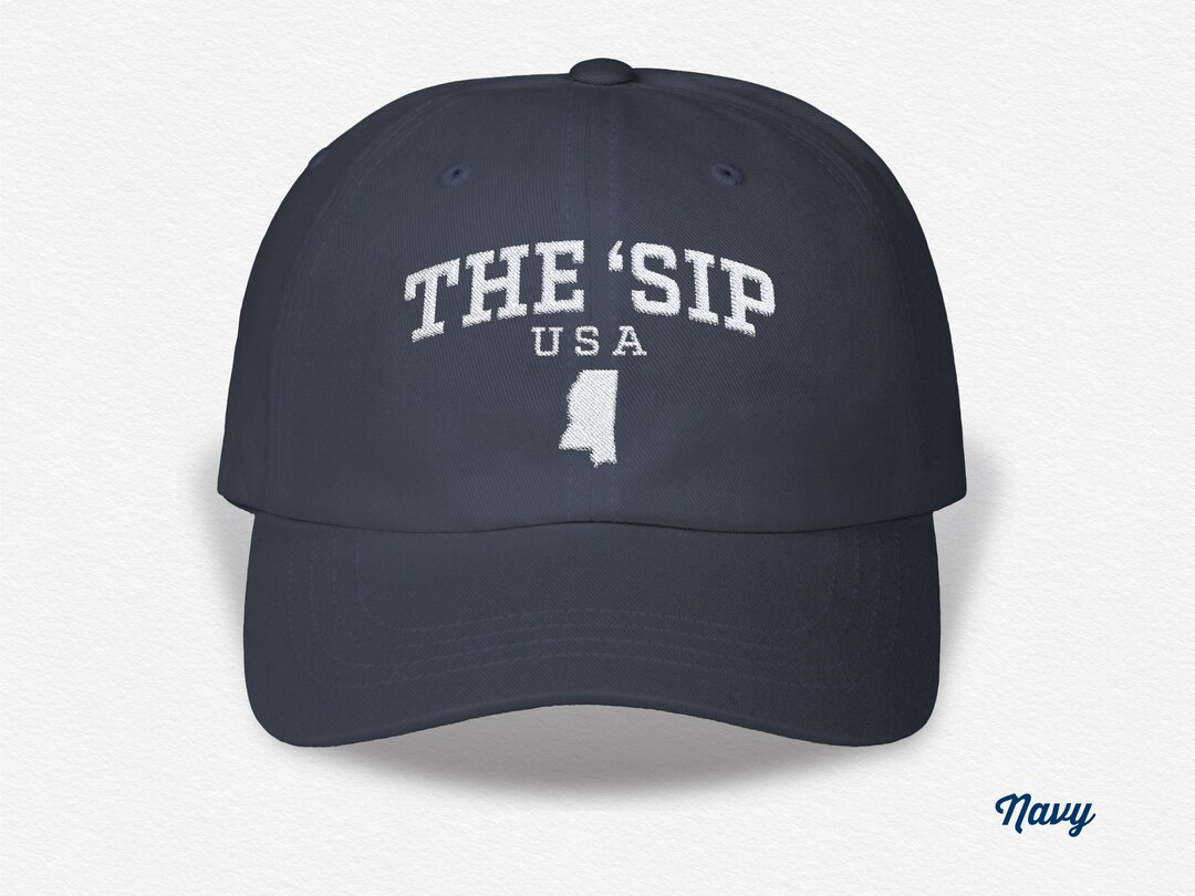 The Sip Cap, Mississippi Hat, Adjustable Embroidered Dad Cap, Unisex ...