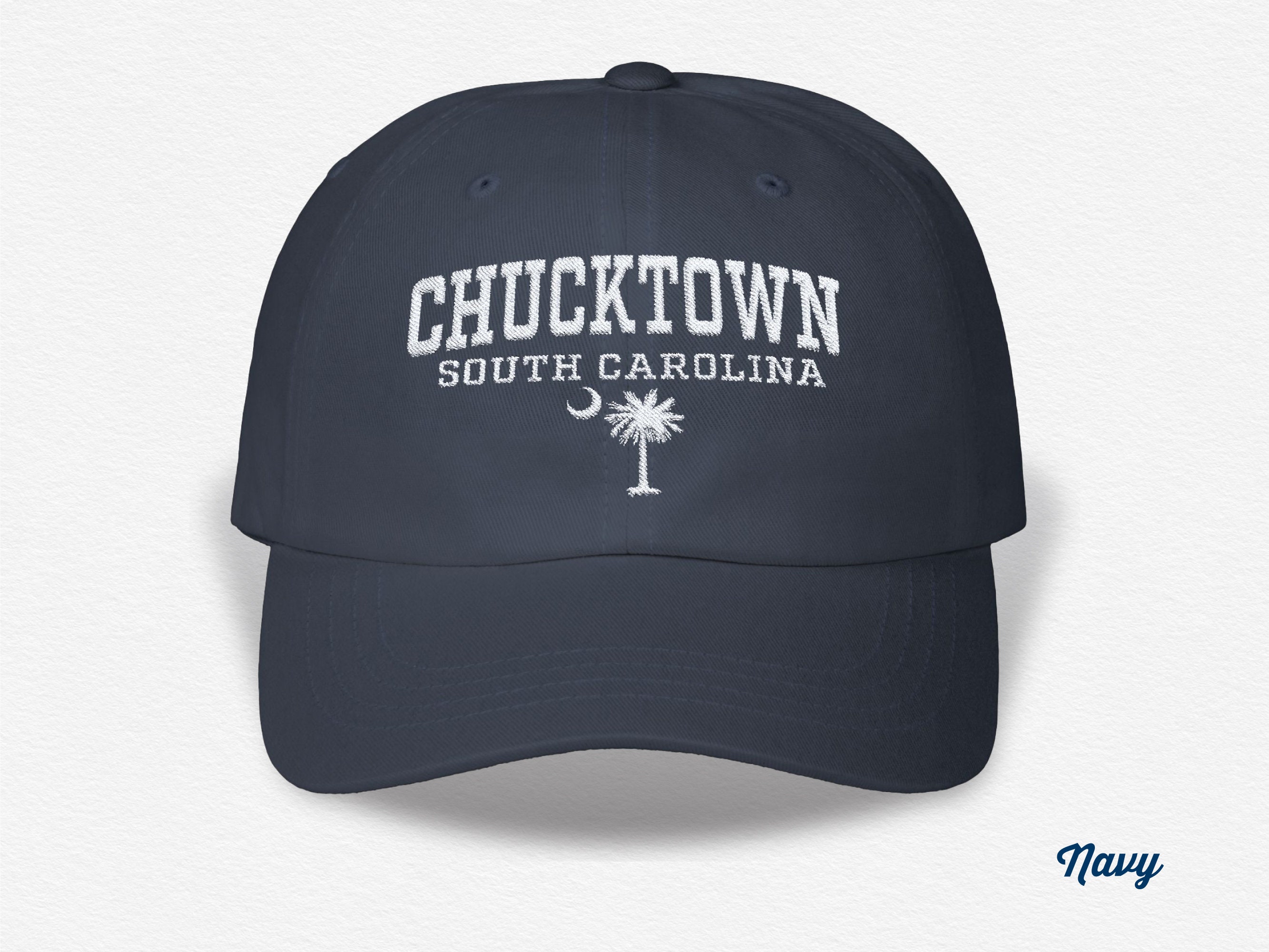 Charleston Embroidered Dad Cap, Chucktown Adjustable Unisex Baseball ...
