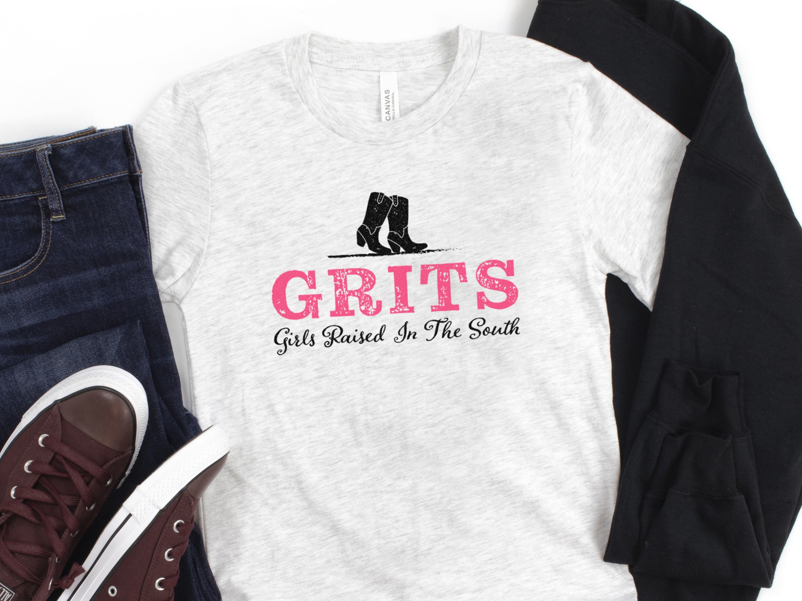 GRITS Girls Raised in the South Shirt, Unisex Funny Girl Shirt, Sassy ...