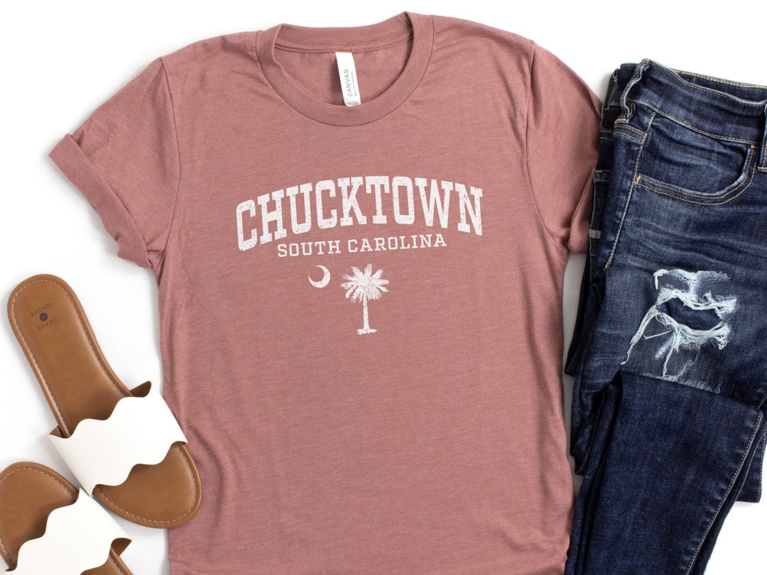 Charleston SC Shirt, Chucktown Unisex Tshirt, Vintage Distressed Design Gift Tshirt, South ...