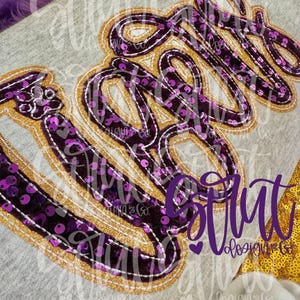 Tigers Cursive Embroidery Design - Double Applique Cursive Mascot - Etsy