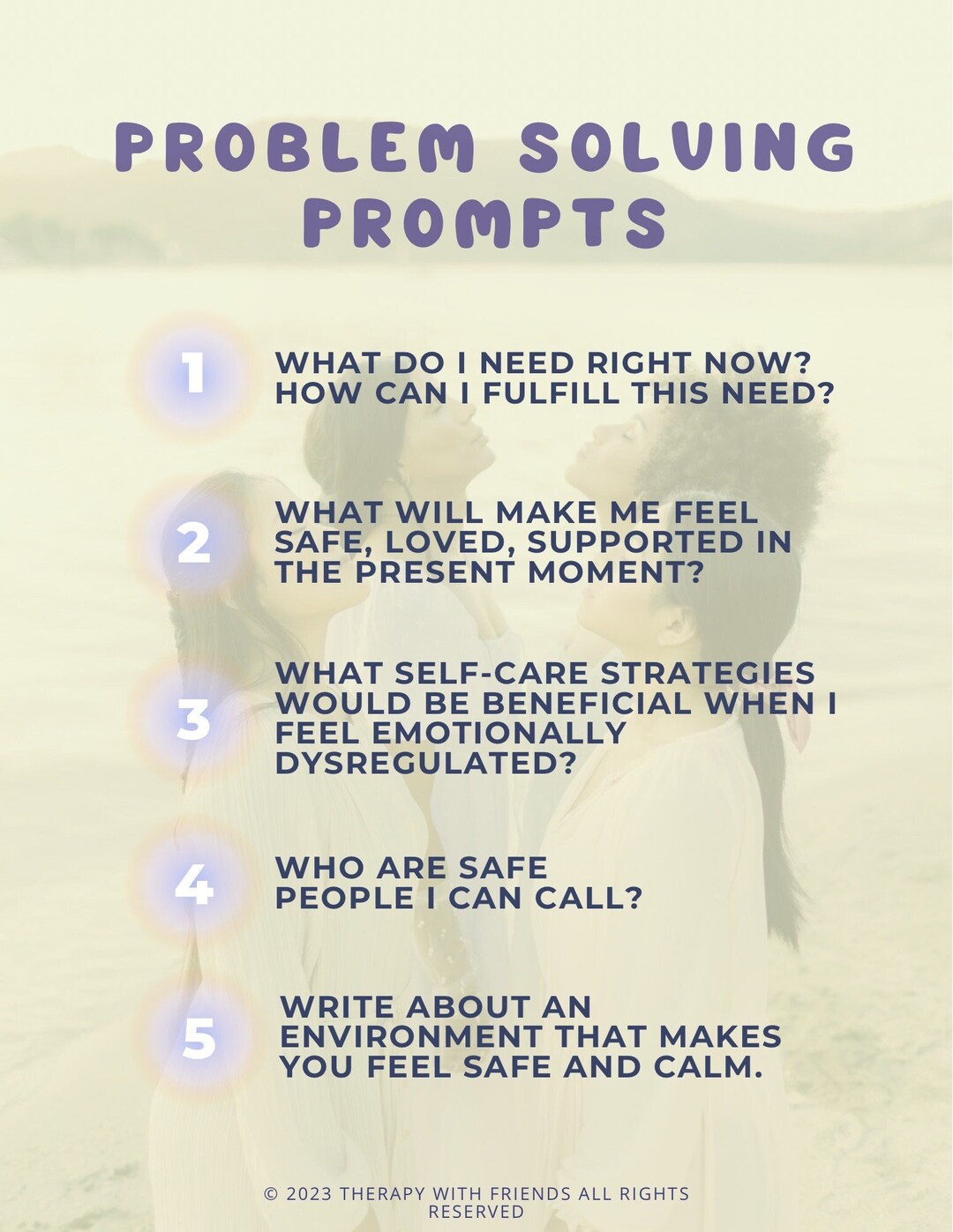 Problem Solving Prompt - Wellness Journal Prompt - Self Help Guide ...
