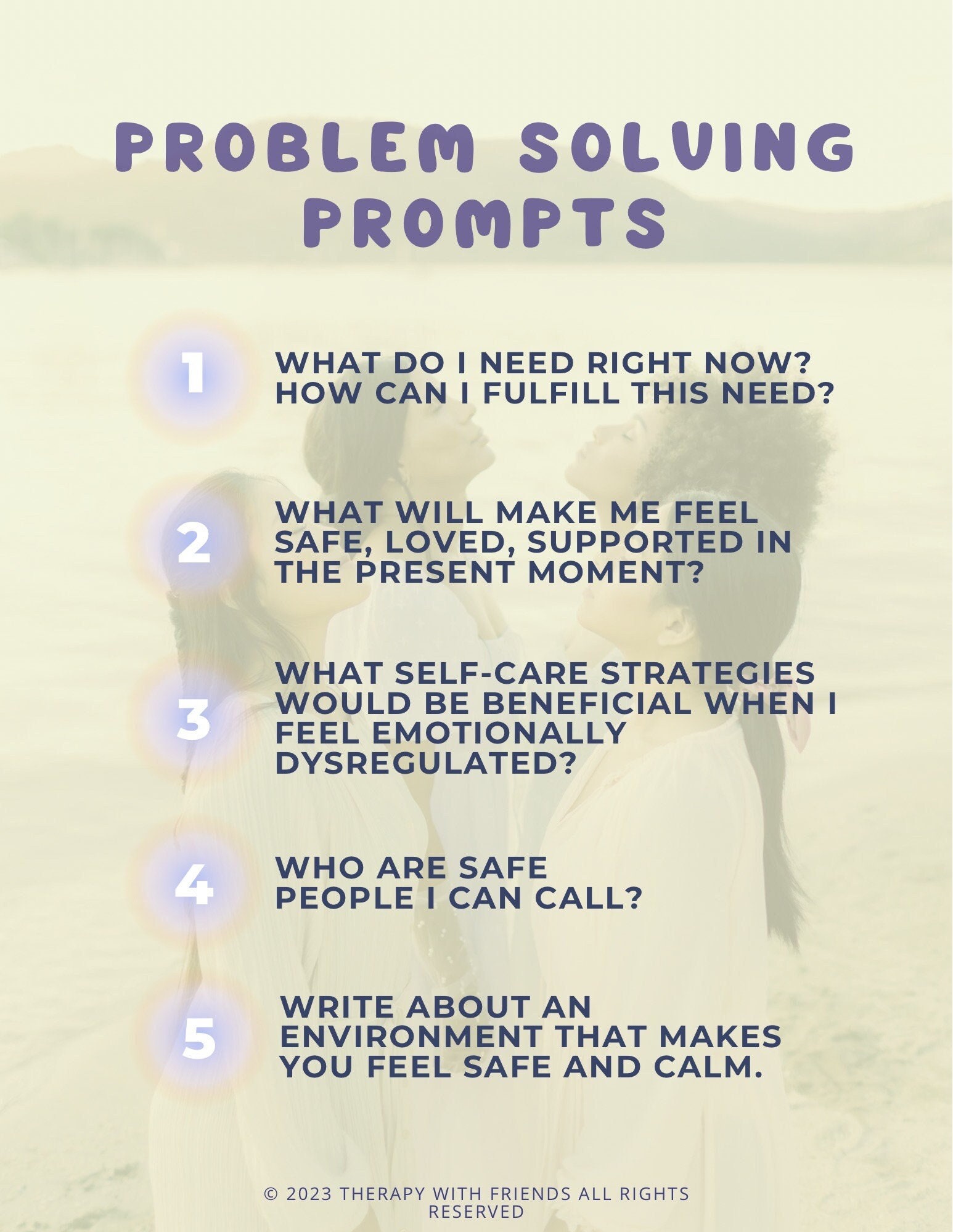 Problem Solving Prompt - Wellness Journal Prompt - Self Help Guide ...