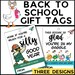 Silly Goose Welcome Back to School Gift Tag, School Open House Gift Tag ...