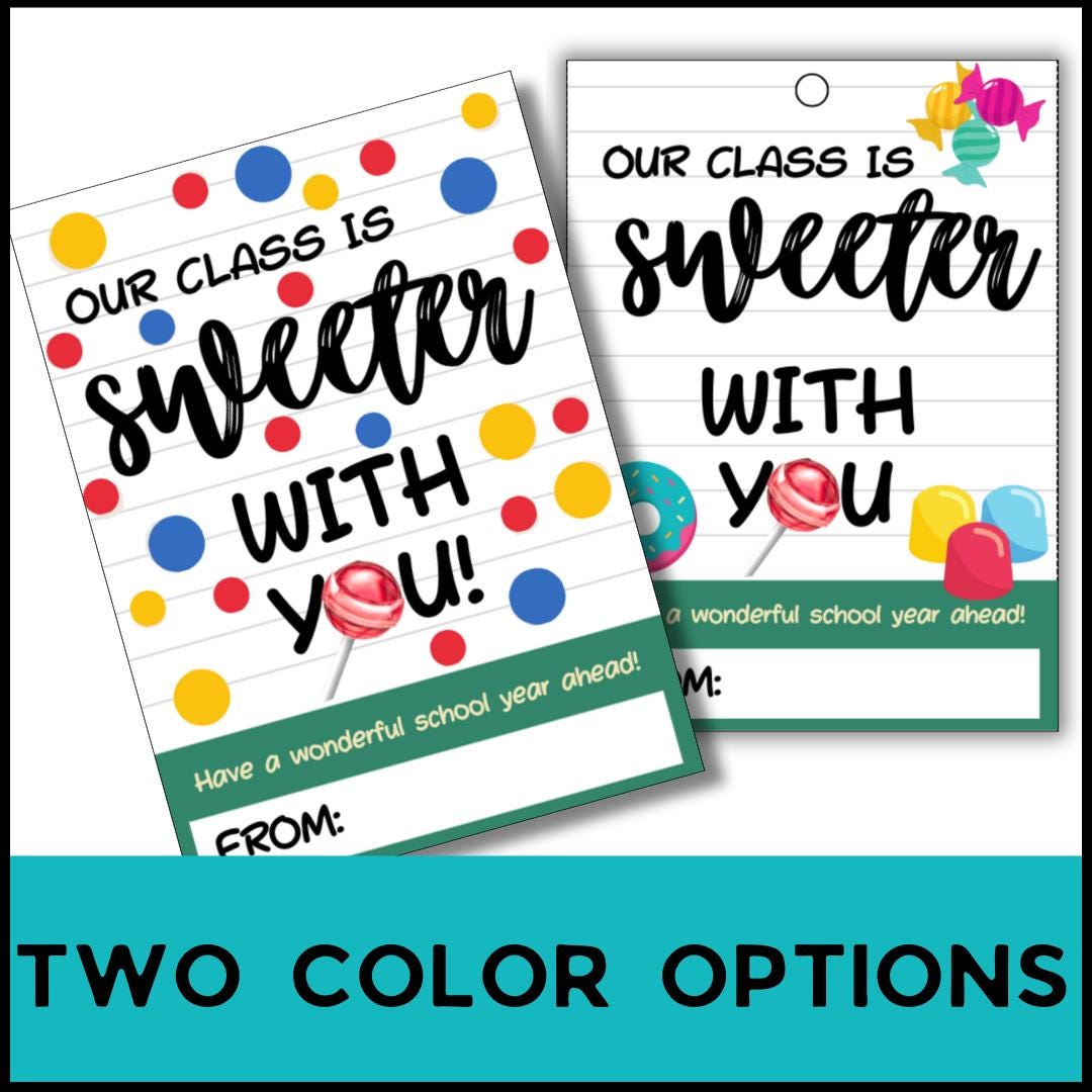 Welcome Back to School Gift Tag, School Open House Gift Tag, Meet and ...