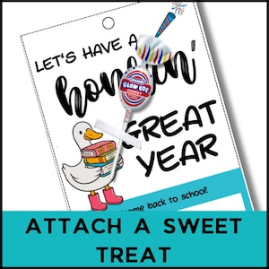 Silly Goose Welcome Back to School Gift Tag, School Open House Gift Tag ...