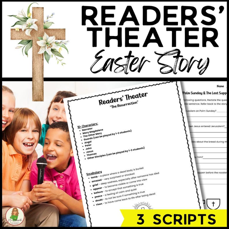 Easter Readers Theater, Easter Play, Easter Scripts, the Story of ...