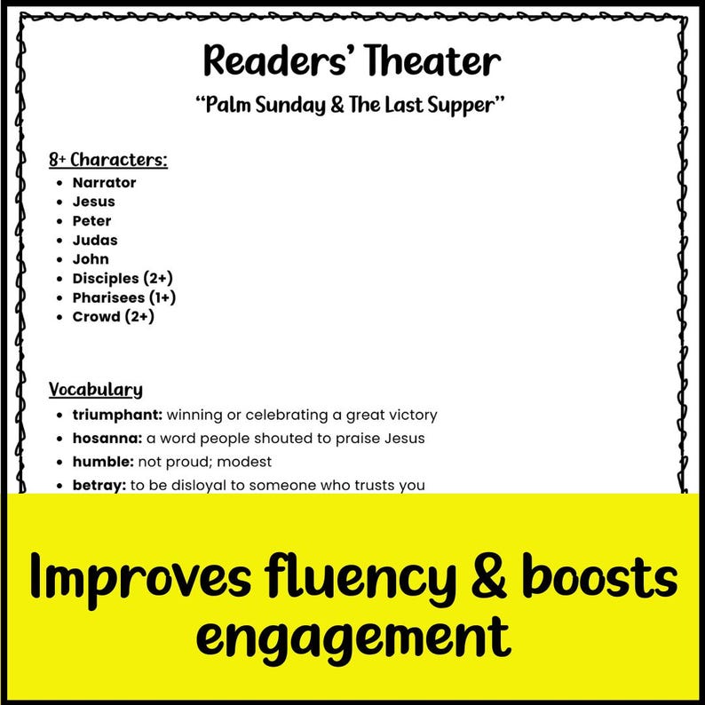 Easter Readers Theater, Easter Play, Easter Scripts, the Story of ...