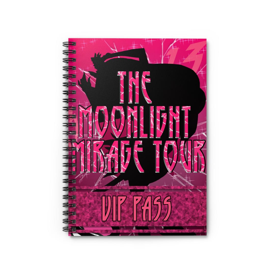 The Moonlight Mirage Tour Vip Pass Spiral Notebook - Etsy