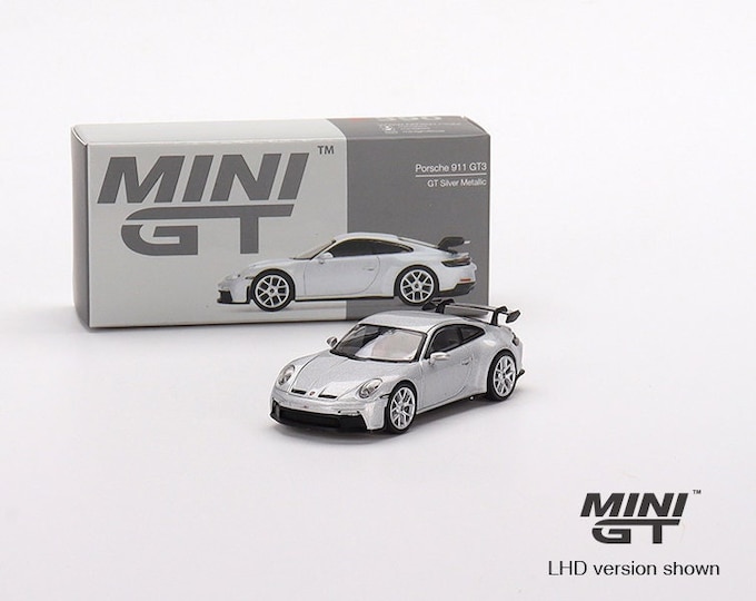 Mini GT Porsche 911 (992) GT3 GT Silver Metallic - MGT00390 1:64 ...