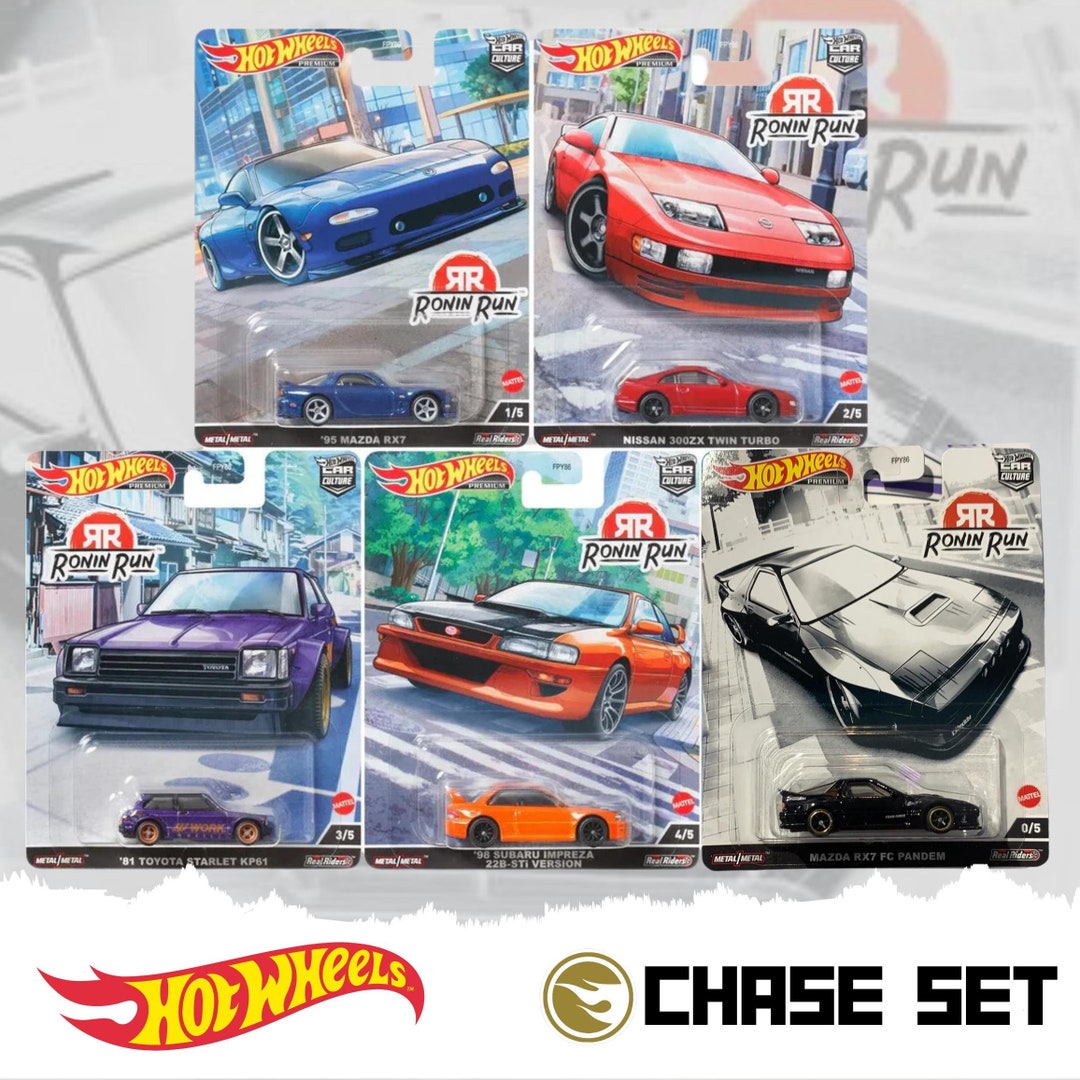 Hot Wheels Premium RONIN RUN Set of 5 Diecast Car Model, CHASE Set - Etsy