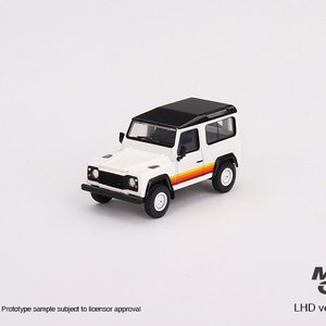 Mini GT Land Rover Defender 90 Wagon White - MGT00378 1:64 Diecast Car ...