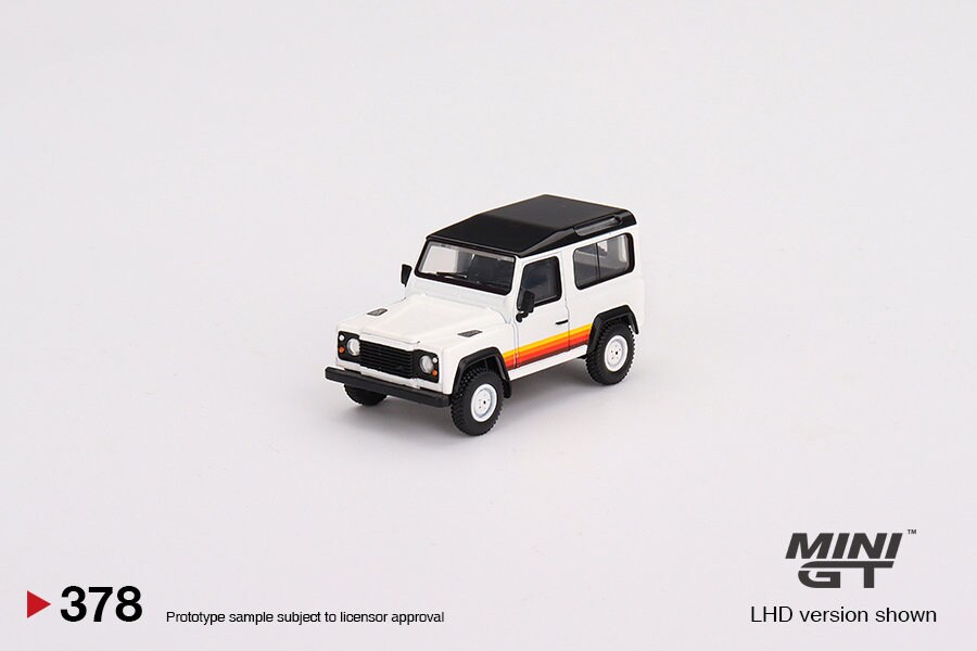 Mini GT Land Rover Defender 90 Wagon White - MGT00378 1:64 Diecast Car ...