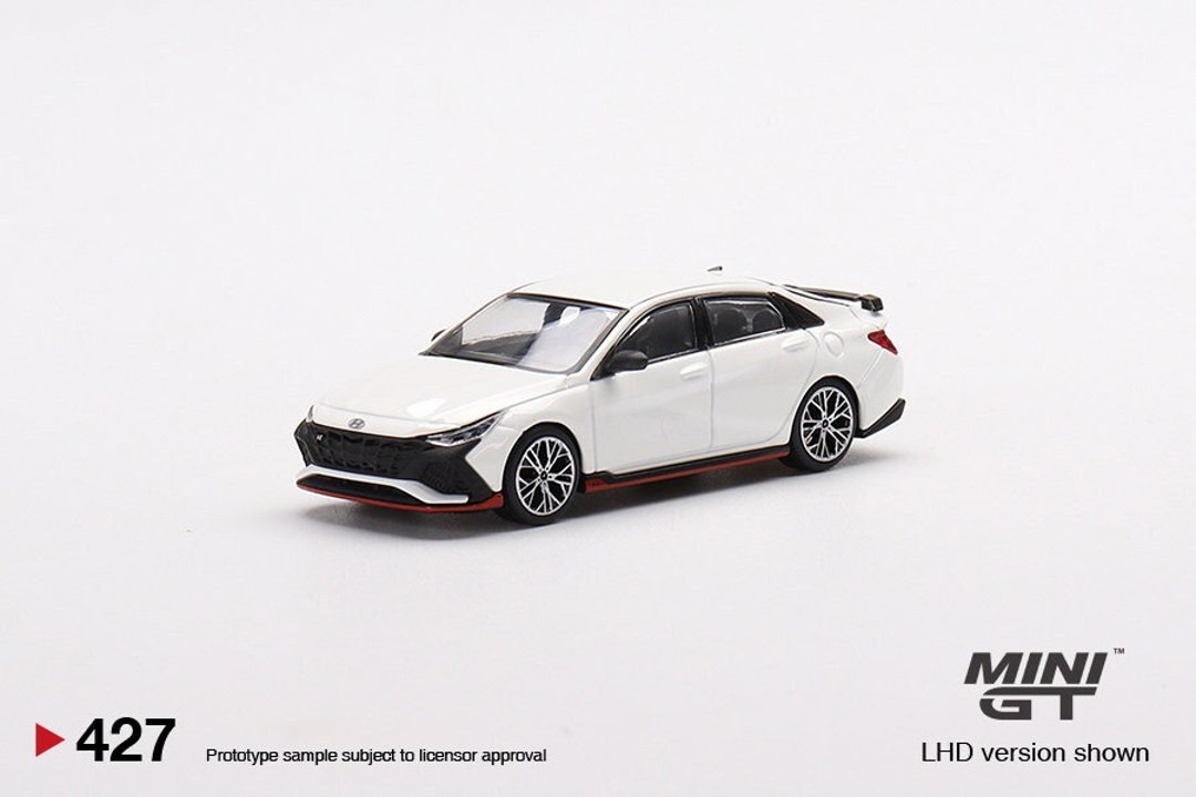 Mini GT Hyundai Elantra N Ceramic White - MGT00427 1:64 Diecast Car ...