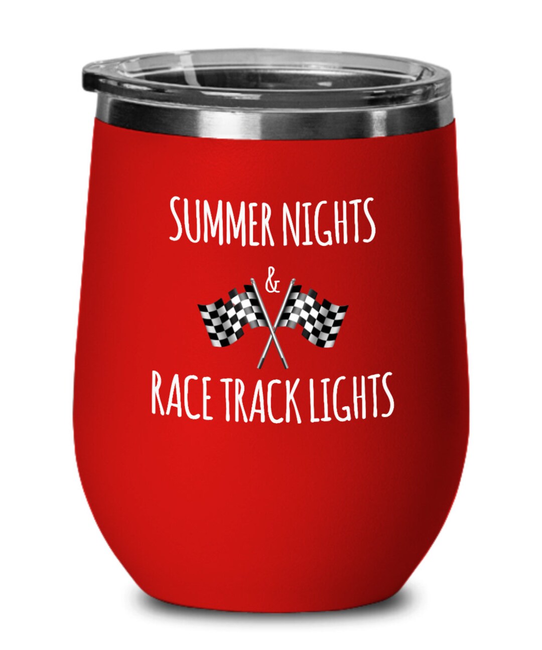 Racing Wine Glass, Race Track Lights, Racing Lover Gift, Race Fan Wine ...