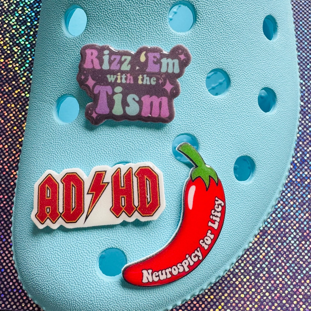 ADHD Shoe/clog Charm, Cute Accessory, Custom Clog Charm - Etsy