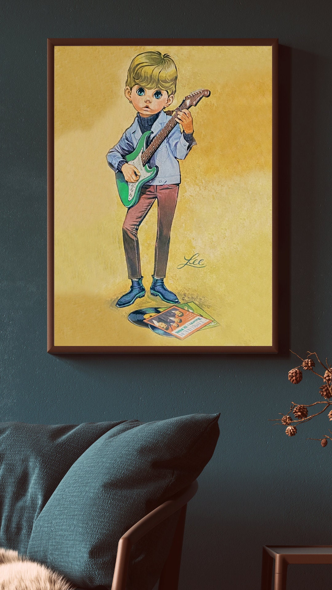 MCM Big Eye Art Premium Matter Poster Four Sizes Available, Boy Playing ...
