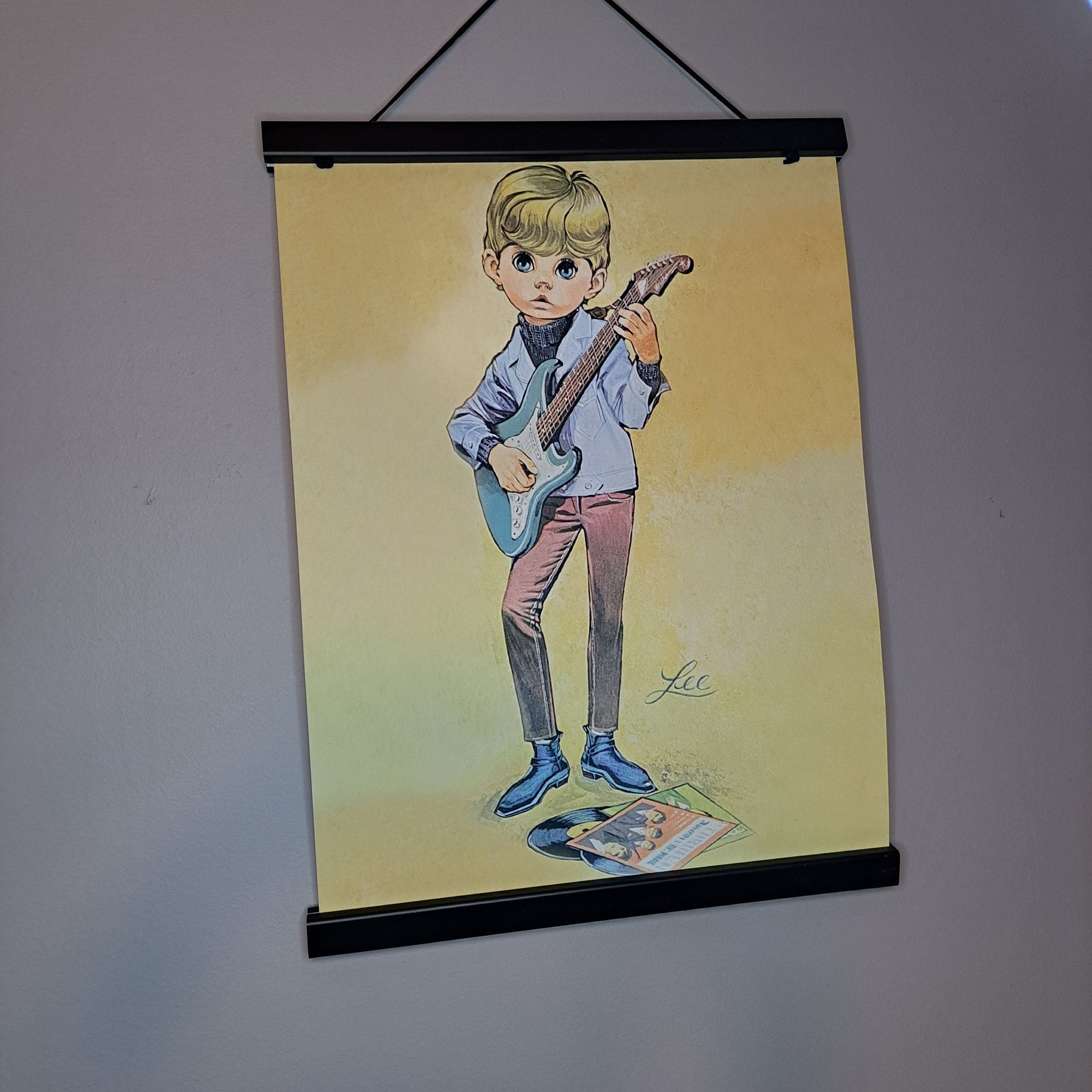 MCM Big Eye Art Premium Matter Poster Four Sizes Available, Boy Playing ...