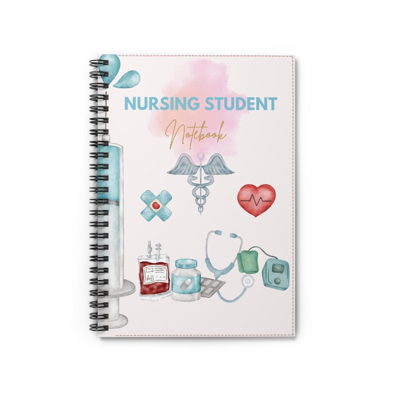 Nursing Student Notebook, Nursing School Notebook Lined Pages, Nursing ...