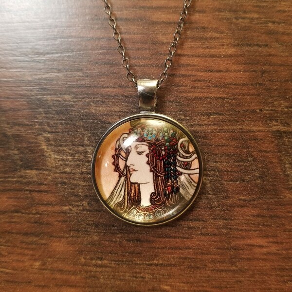 Mucha Necklace - Etsy