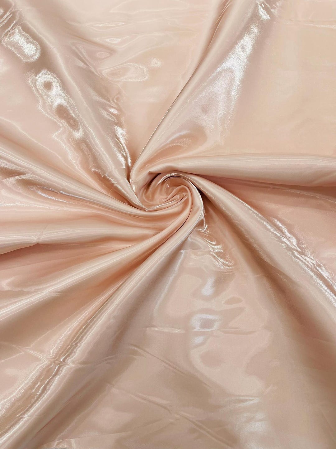 Bridal Liquid Satin Fabric/glossy Satin/58” Wide/prom. Blush Peach - Etsy