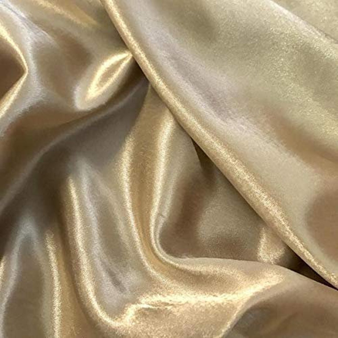 Champagne - Crepe Back Satin Bridal Fabric Draper-prom-wedding ...