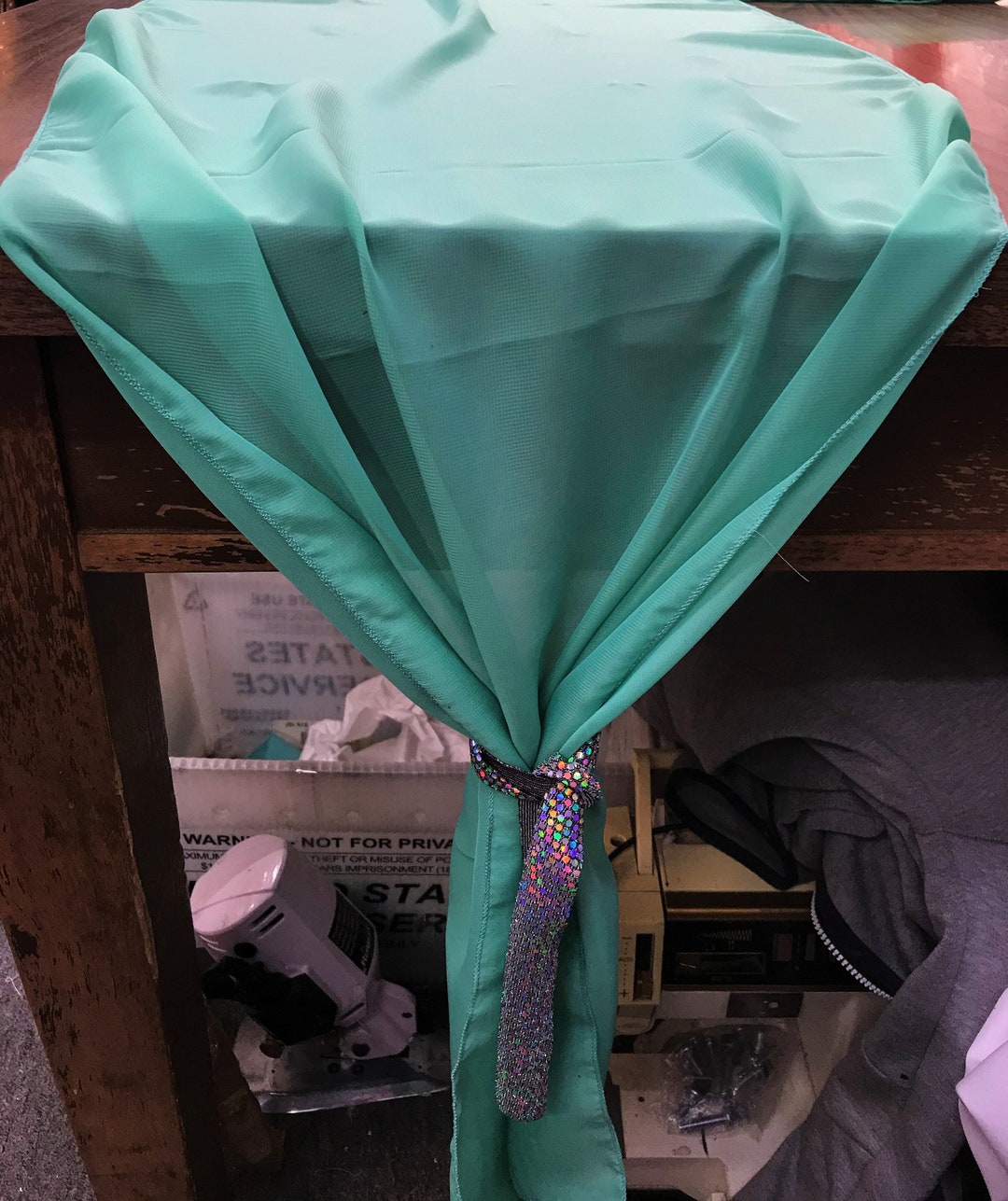 Seafoam Green- VIP TEXTILE INC, Chiffon Table Runner Extra Long ...