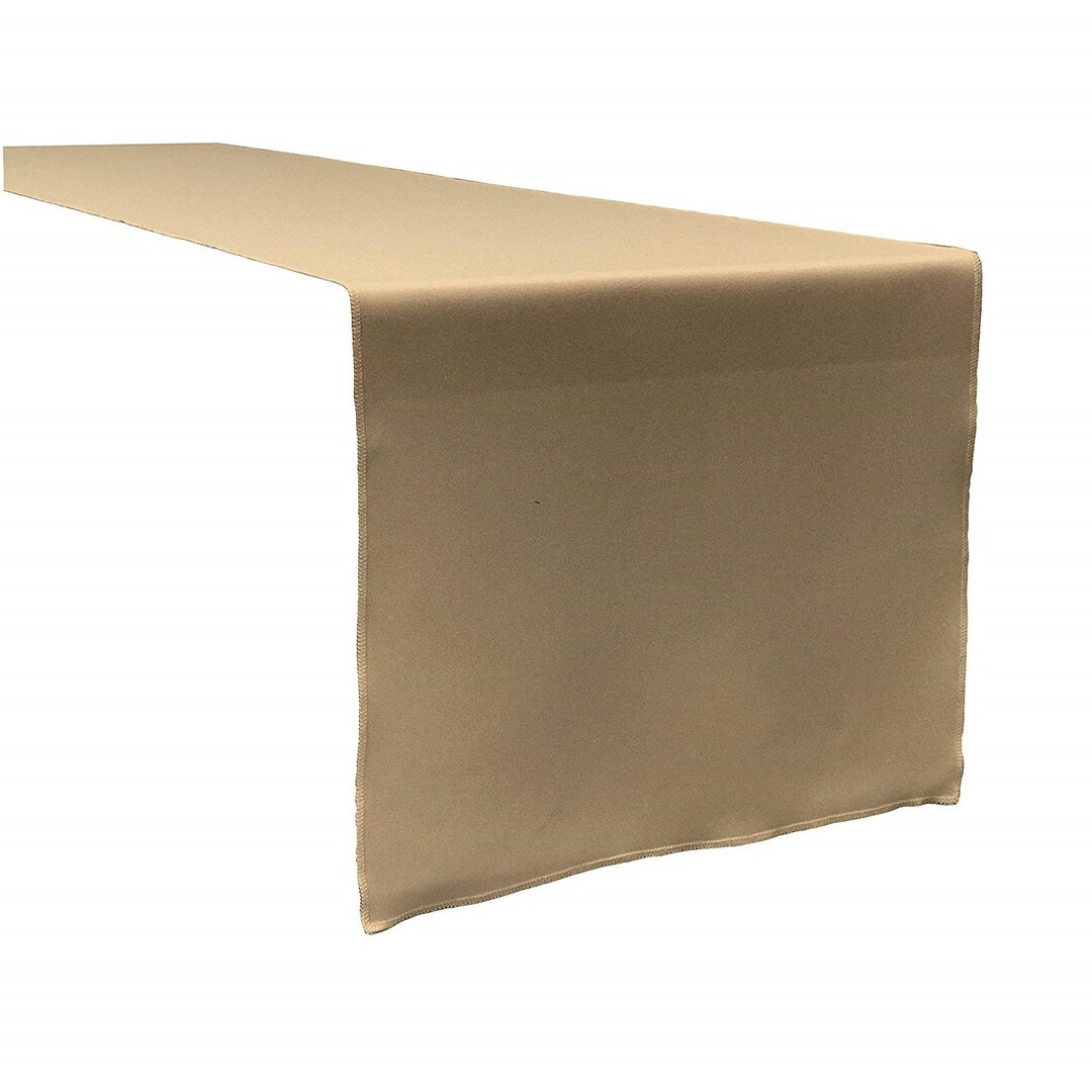 Taupe - VIP TEXTILE INC, Polyester Poplin Table Runner 12" Wide X 72 ...