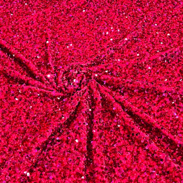 Fuchsia Sequin Fabric - Etsy