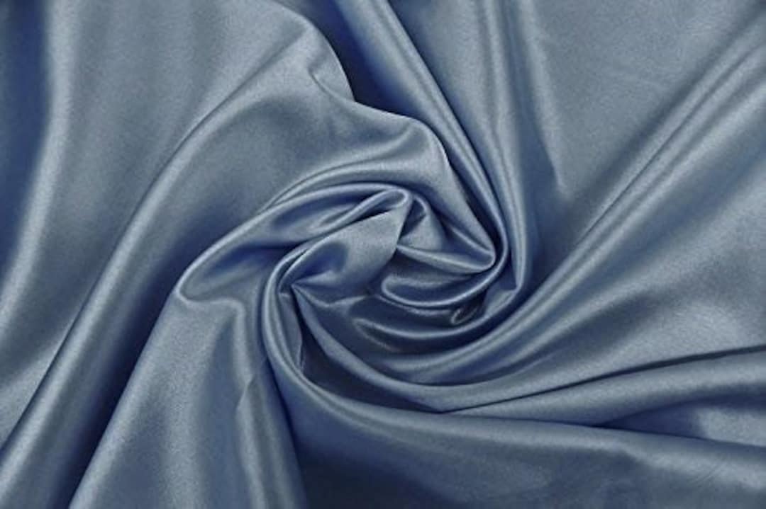 Steel Blue - Crepe Back Satin Bridal Fabric Draper-prom-wedding ...