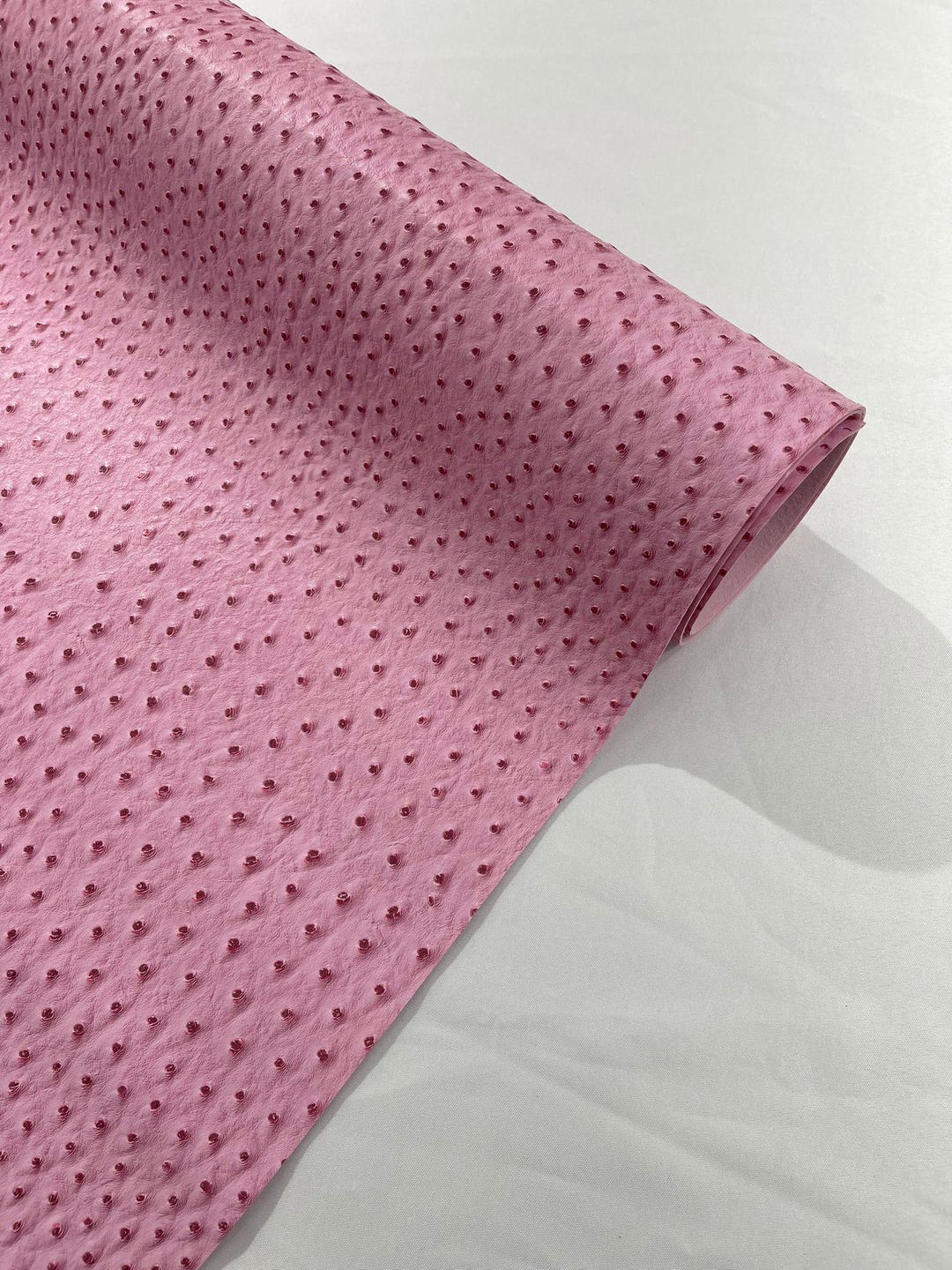54” Wide Ostrich Fake Leather Upholstery, 3-D Ostrich Skin Texture Faux ...