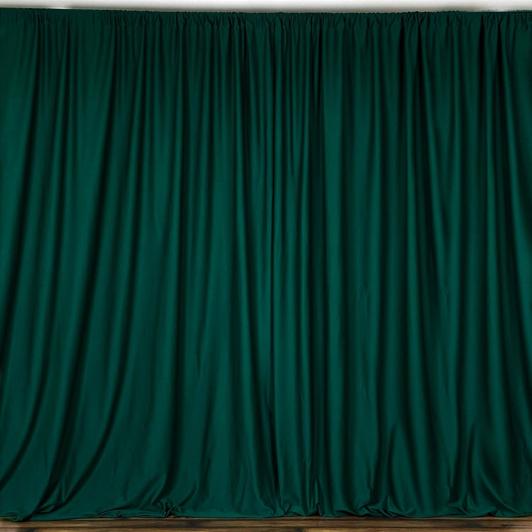 Hunter Green SEAMLESS Backdrop Drape Panel, All Sizes Available in ...