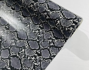 Royal Blue/black 54 Wide Snake Fake Leather Upholstery, 3-D Viper Snake ...